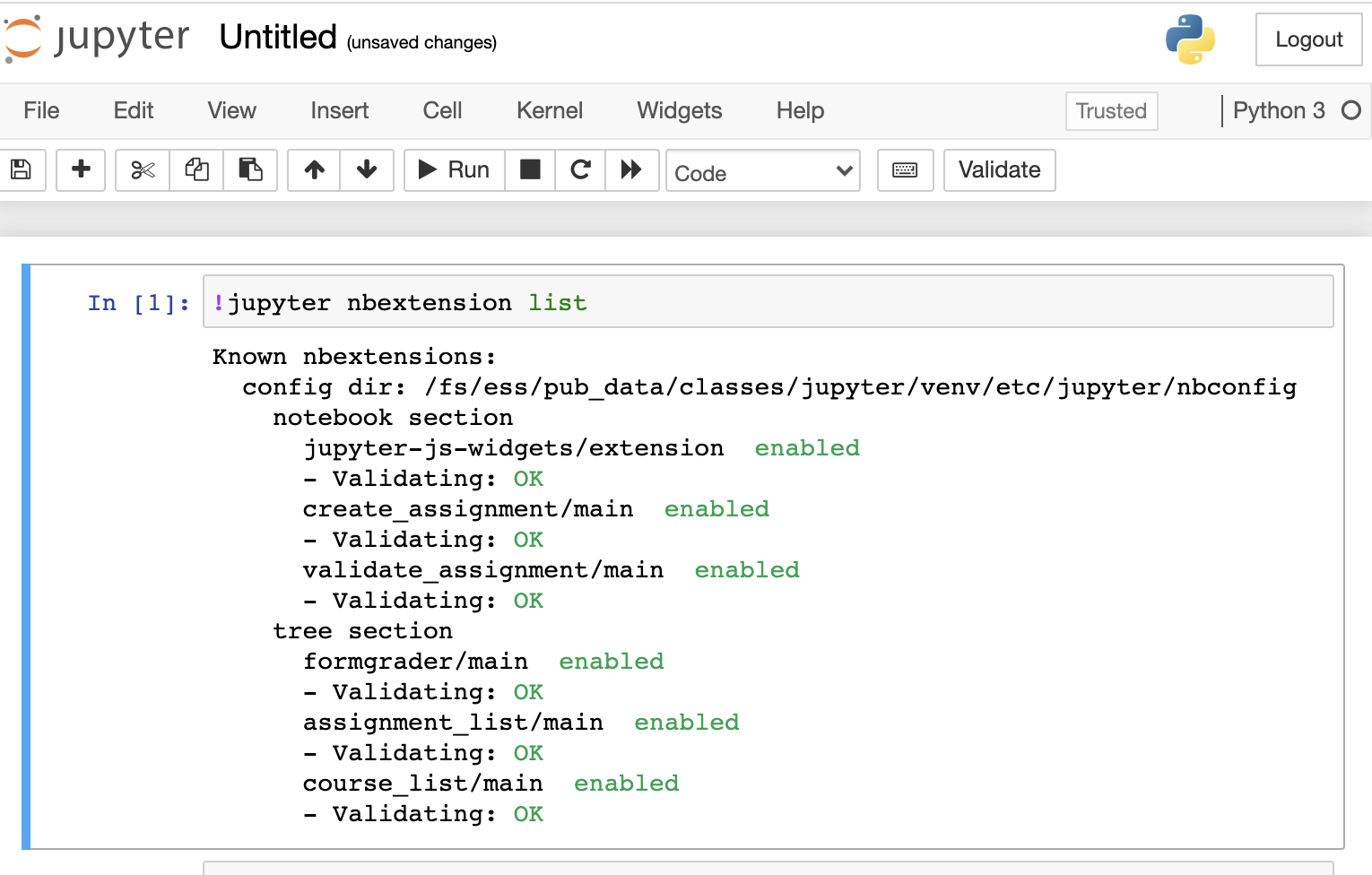Using nbgrader for Classroom | Ohio Supercomputer Center